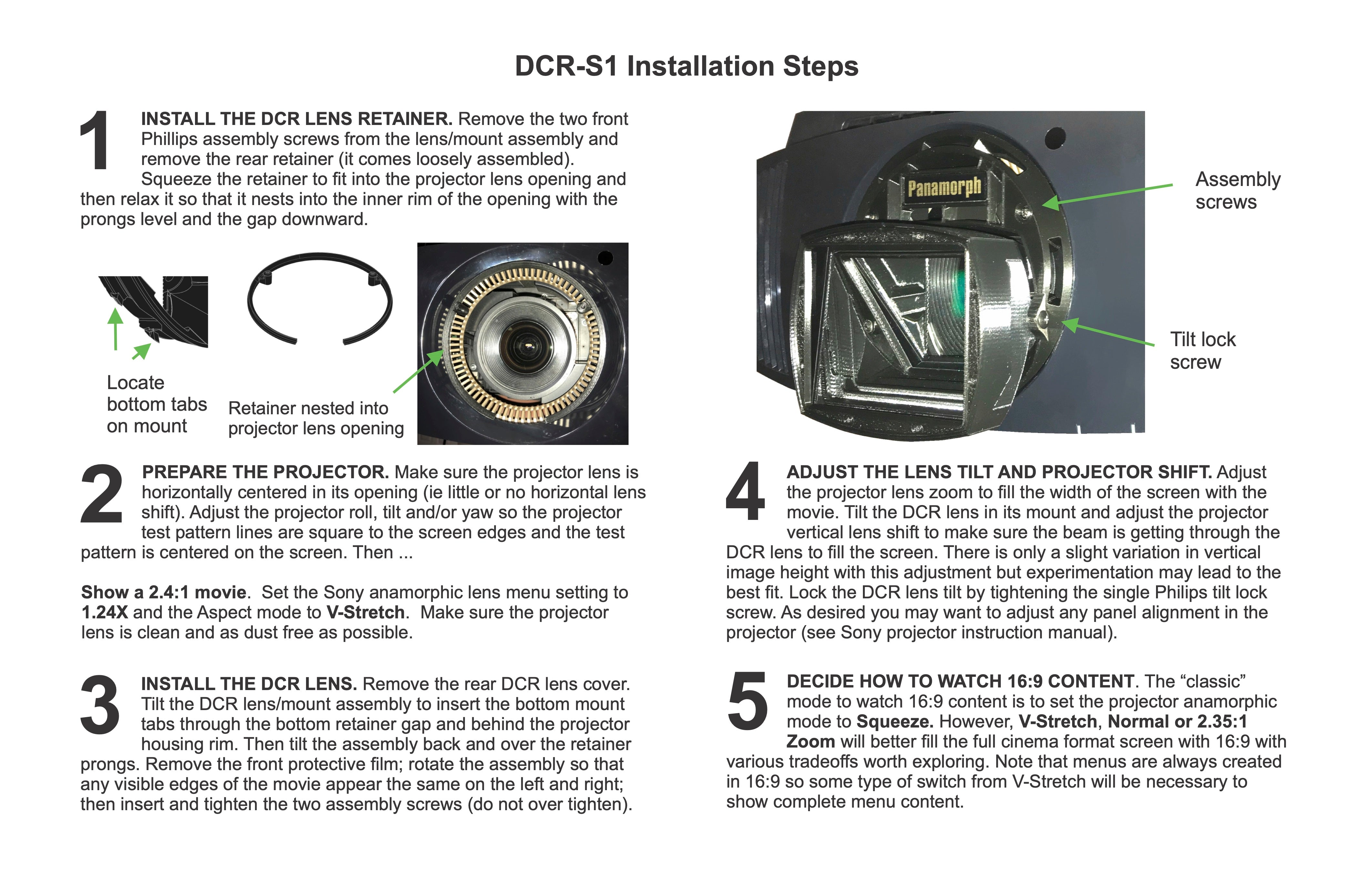 Panamorph - Paladin DCR S1 4K lens system – Home at the movies